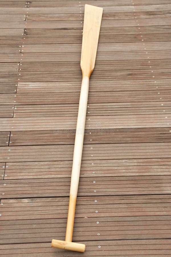 Wooden paddle for rowing stock photo. Image of white - 14838796