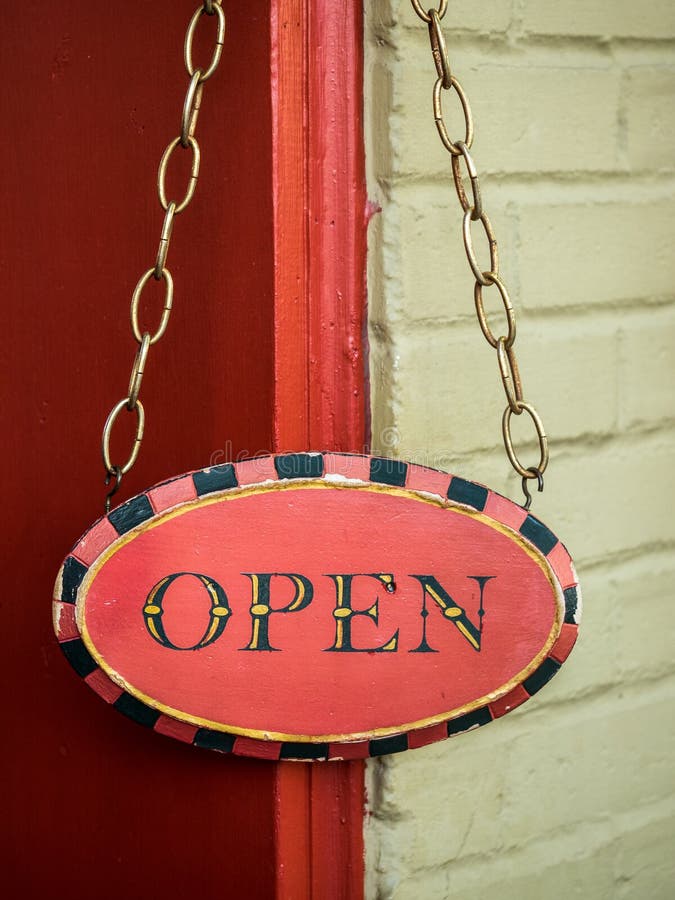 Red Black Oval Open Sign Stock Photos - Free & Royalty-Free Stock ...