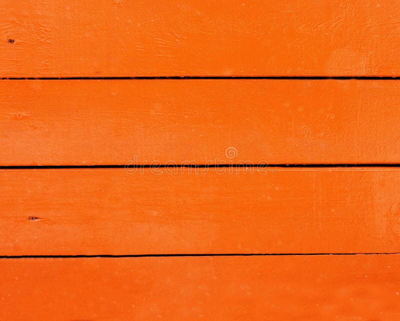 Wooden Painted Orange Background. Wooden Plank Texture Stock Photo ...