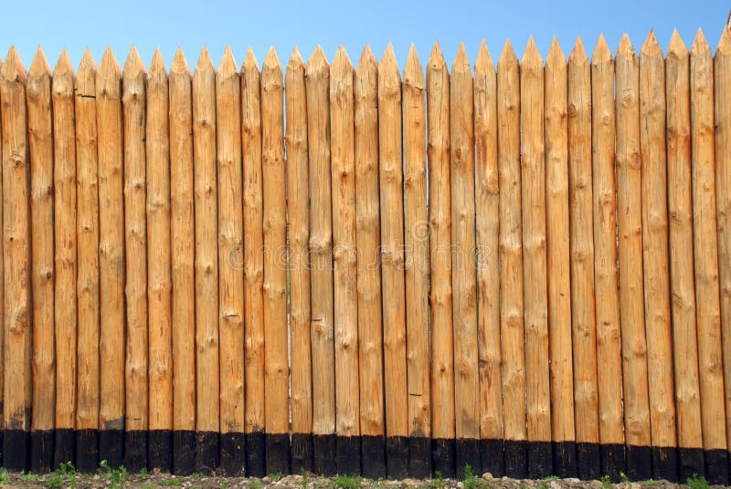 Wooden paling stock image. Image of outdoors, color, front - 4917793