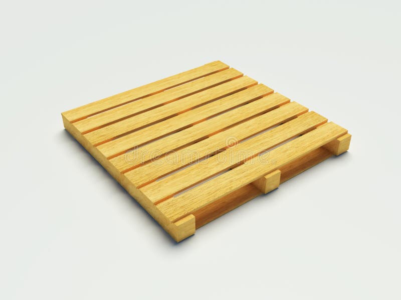 Single Wooden Pallet stock image. Image of container - 50010967