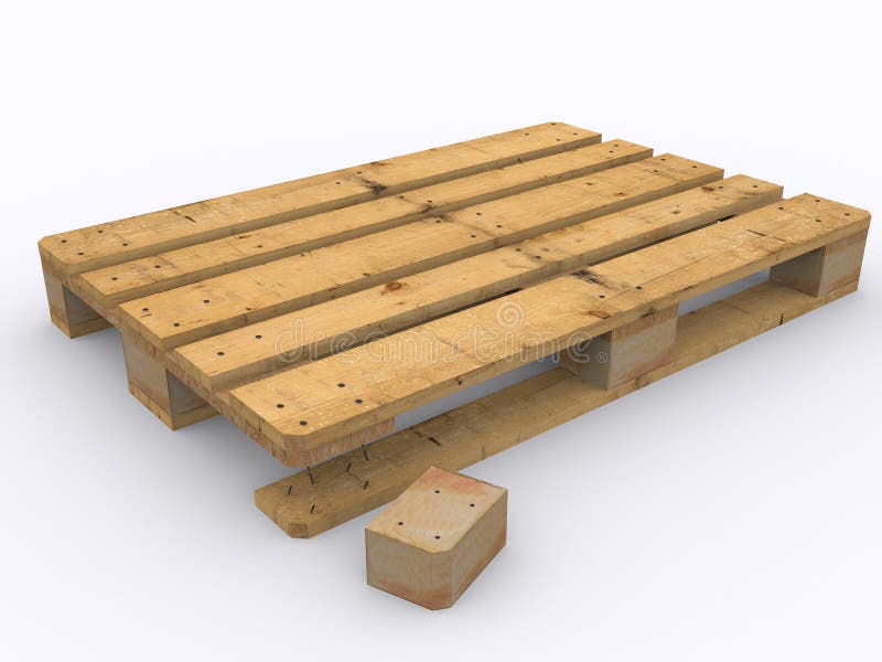 Wooden pallet damaged stock illustration. Illustration of damaged ...