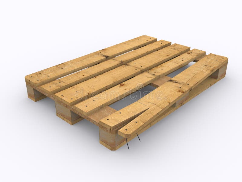 Wooden pallet damaged stock illustration. Illustration of container ...