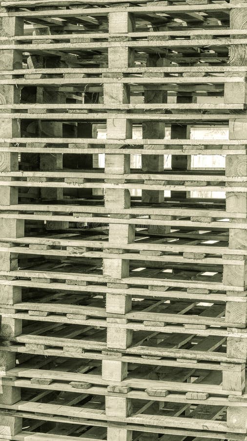 Wooden pallet overlap stock image. Image of deliver, beige - 66389185