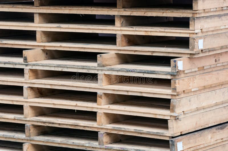 Wooden pallet stock image. Image of logistic, base, cardboard - 33717525