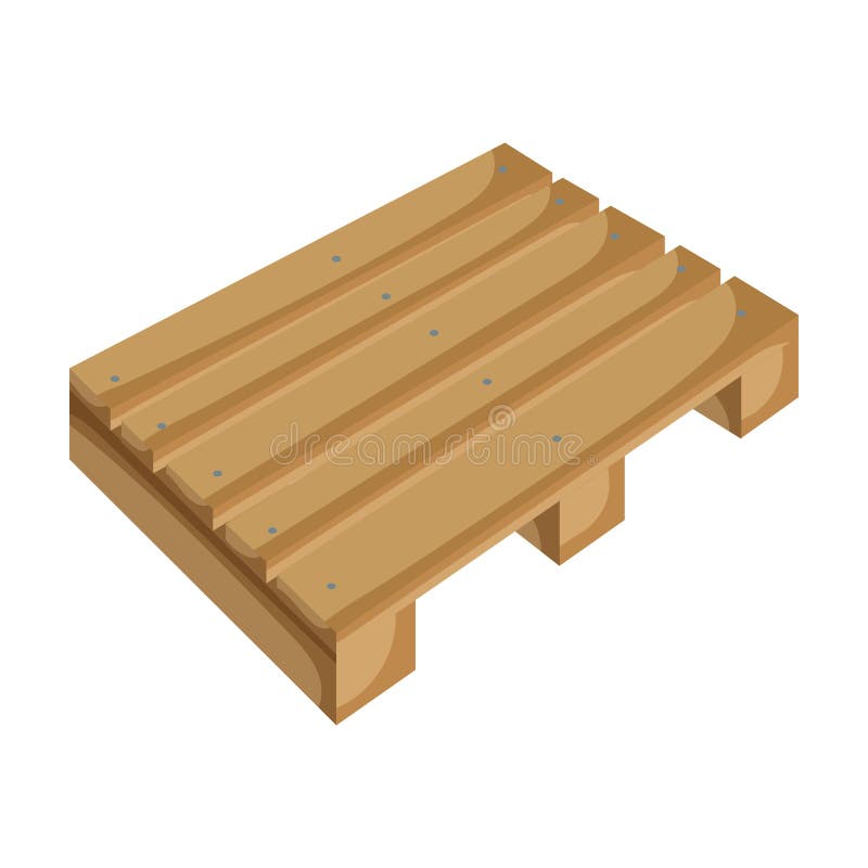 Pallet. Vector drawing stock vector. Illustration of delivering - 132190888
