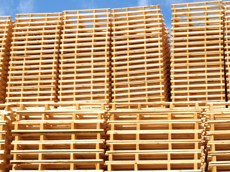 Wooden pallet stock image. Image of standard, wooden - 16179375