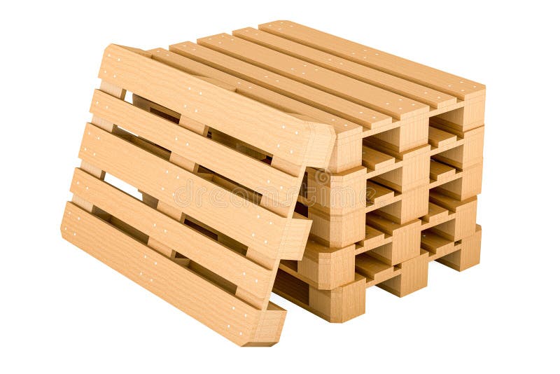 Stack Wooden Pallets 3d Rendering Stock Illustrations – 107 Stack ...