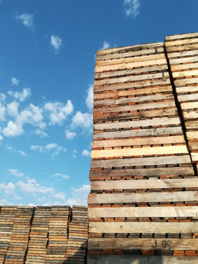 Wooden pallets stock photo. Image of wood, wooden, pallet - 98493588