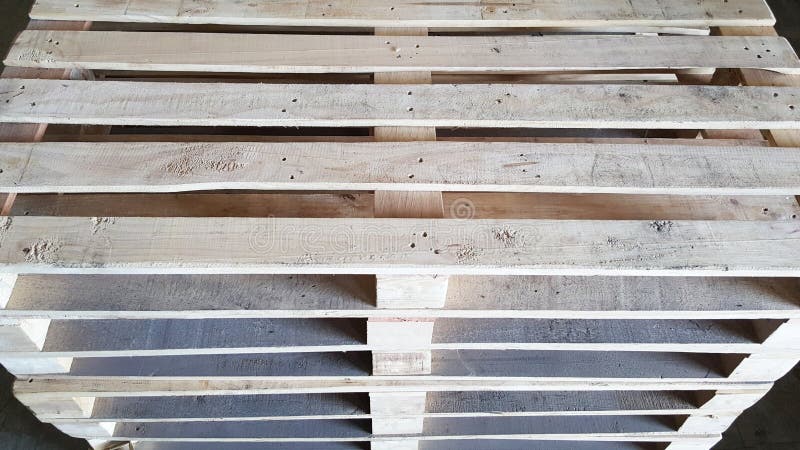 Wooden Pallets in Warehouse Stock Image - Image of merchandise, dust ...