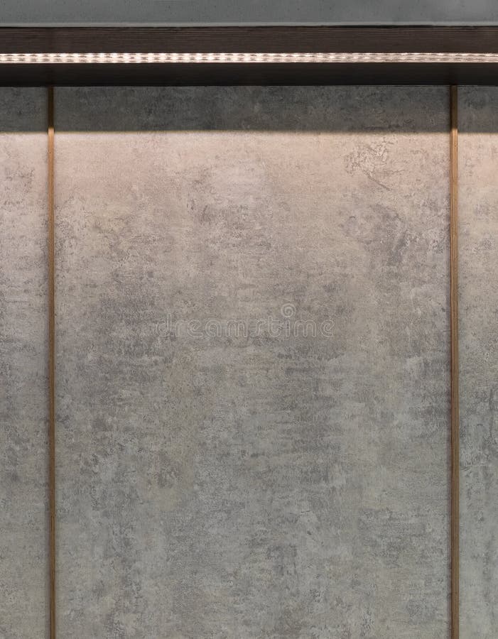 Wooden Panel with Light Strip Stock Image - Image of decor, grey: 148816361