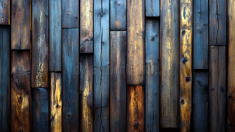 Wooden Panel Pattern: a Collection of Planks with a Distinct Grain ...
