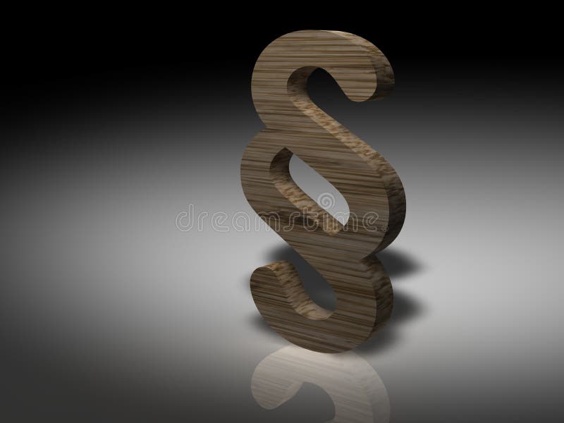 Wooden paragraph symbol stock illustration. Illustration of dark - 5872171