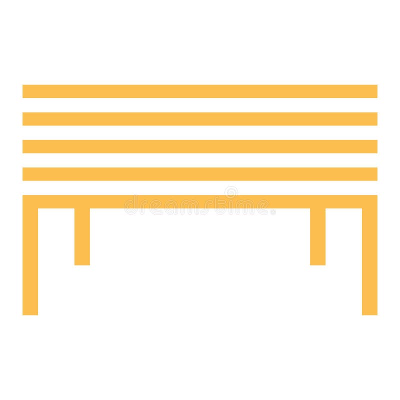 Wooden park chair icon stock vector. Illustration of decorative - 136086685