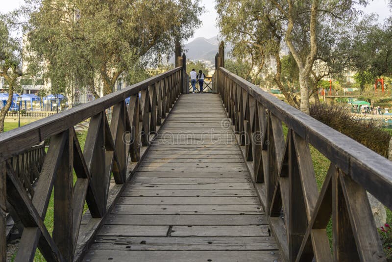 Wooden path of a bridge stock photo. Image of scenery - 202027754