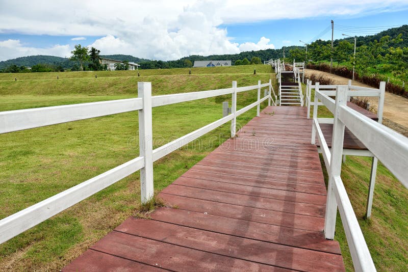 Wooden Path stock image. Image of garden, aisa, overgrowth - 33796327