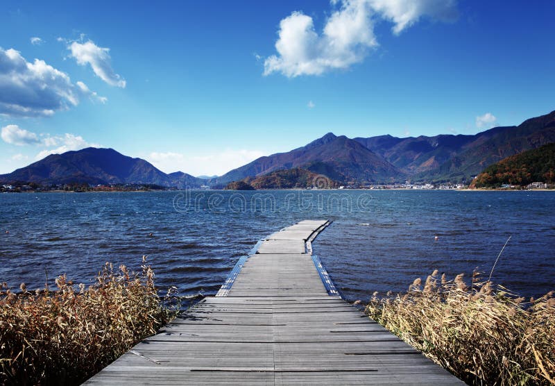 Wooden path to lake stock image. Image of scene, summer - 37726741