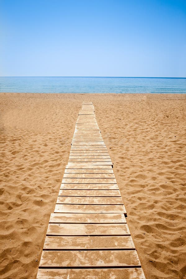 Beach wood walkway stock photo. Image of beach, sand - 12728110