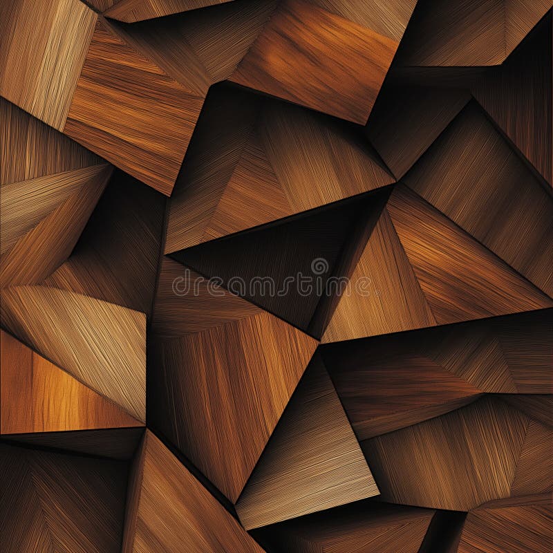 Wooden Pattern. Elegant Luxury 3d Geometric Wood Wallpaper Stock ...