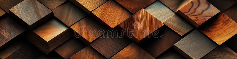 Wooden Pattern. Elegant Luxury 3d Geometric Wood Wallpaper Stock ...