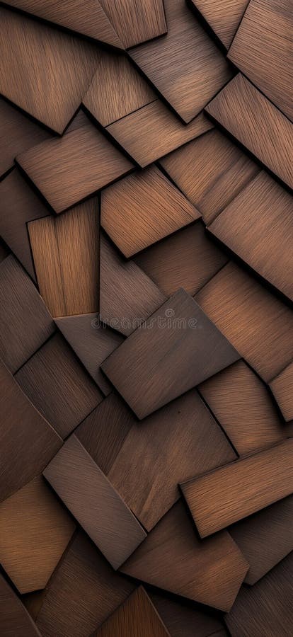 Wooden Pattern. Elegant Luxury 3d Geometric Wood Wallpaper Stock ...
