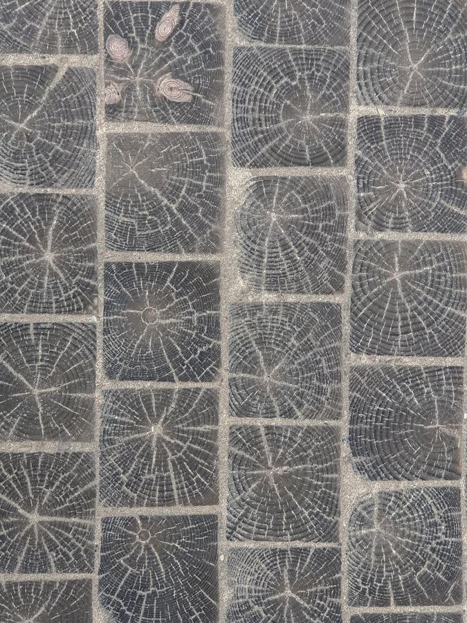 Wooden Paving Blocks Covered with Seaside Sand , Abstract Background ...