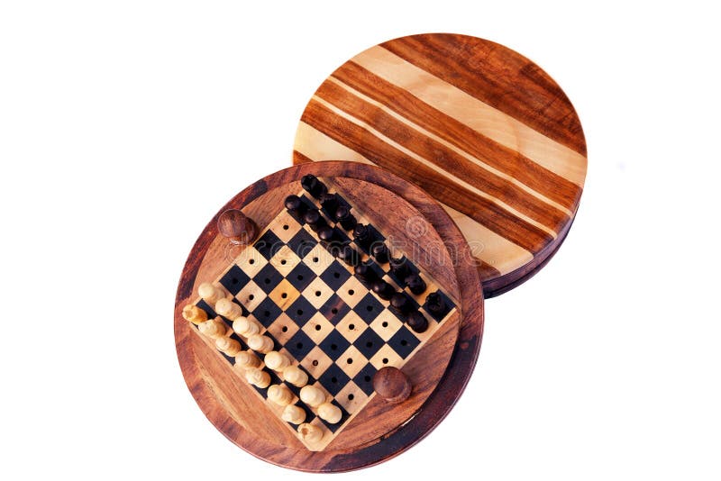 Wooden peg chess set stock image. Image of castles, work - 22947231