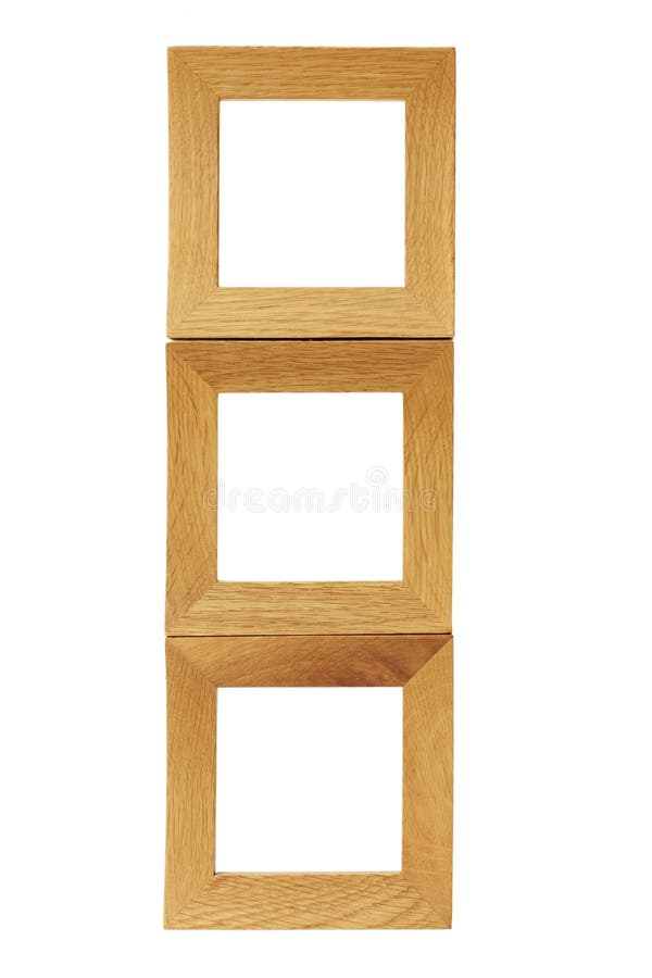Wooden photo frame stock image. Image of sections, empty - 19916599
