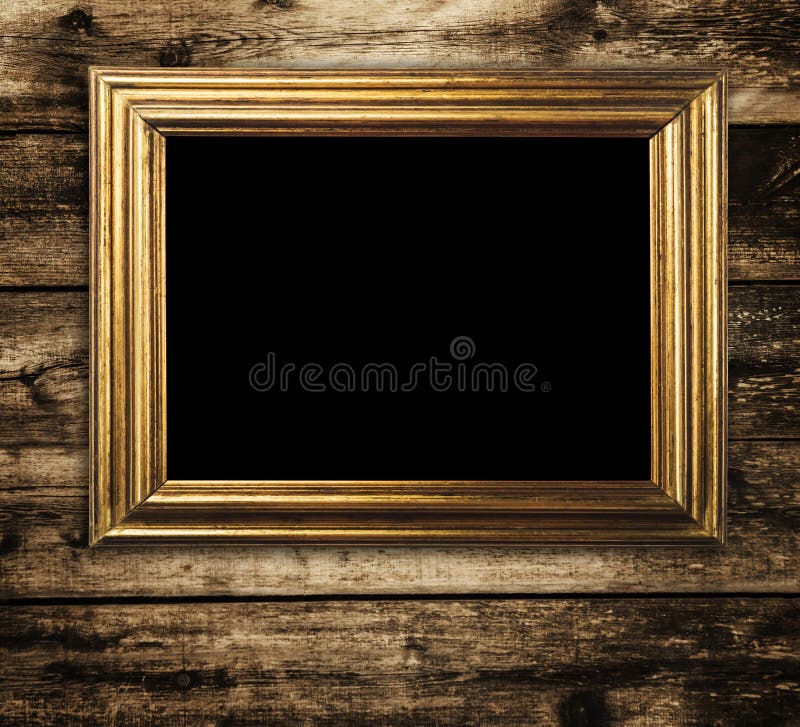 Wooden photo frame stock photo. Image of brown, decoration - 49346580