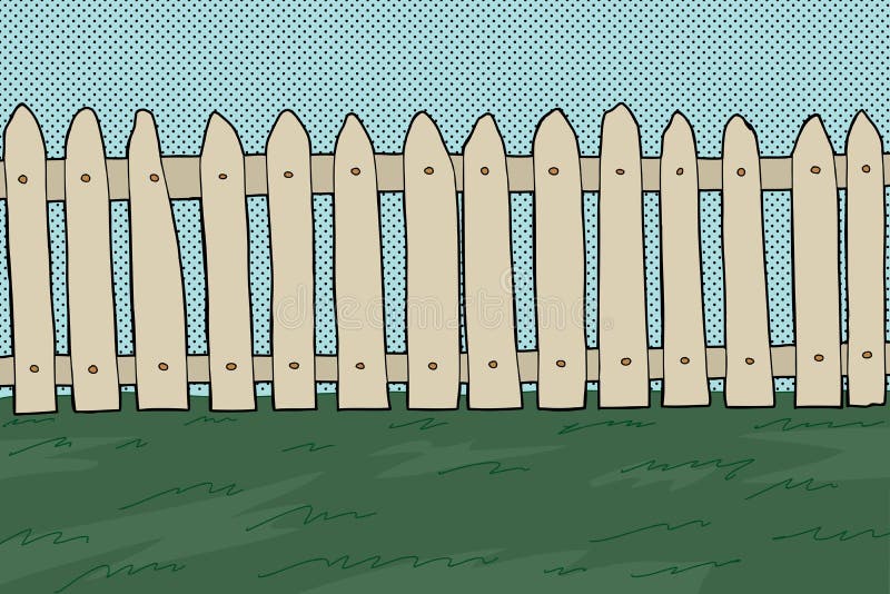 Cartoon Picket Fence Stock Illustrations – 759 Cartoon Picket Fence ...