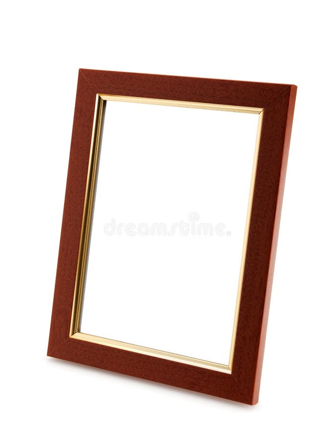Wooden picture frame stock image. Image of wood, wooden - 14975409