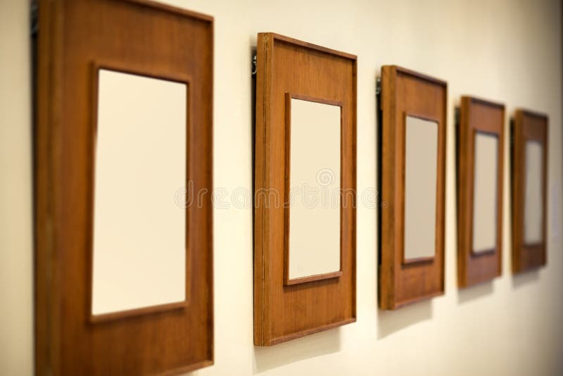 Wooden picture frames stock image. Image of wood, frame - 46564497