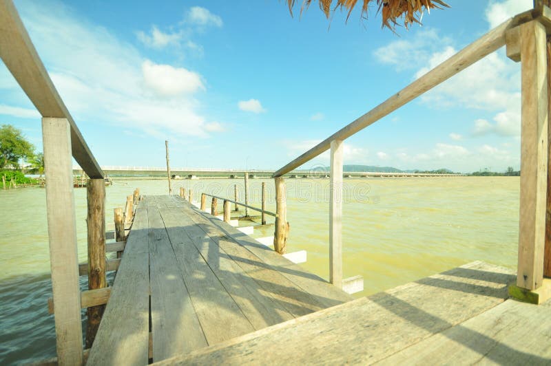 Wooden pier stock photo. Image of nature, coral, azure - 22652066