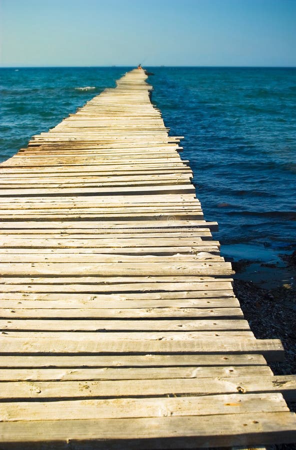 Wooden Pier stock photo. Image of wood, harbour, perspective - 5747064