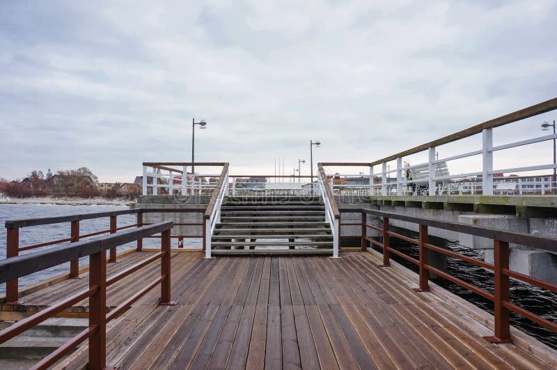 Wooden pier editorial photo. Image of steps, wooden, coast - 65783996
