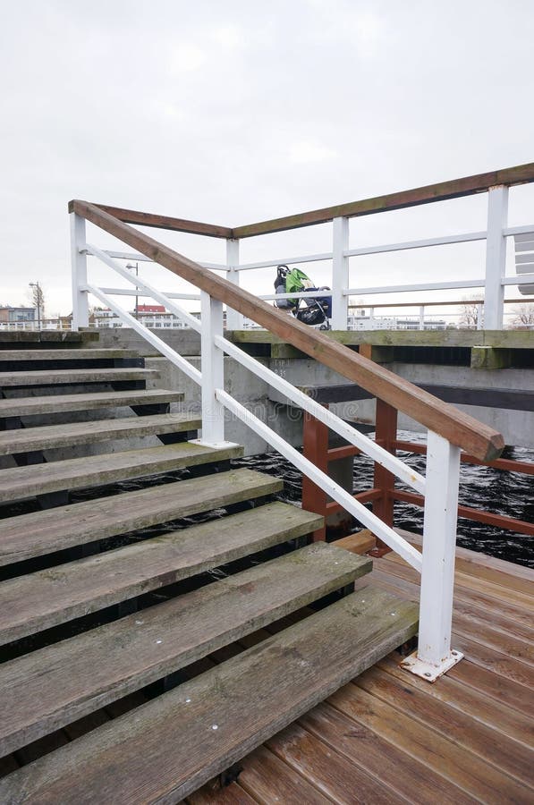 Wooden pier stock image. Image of clouded, outdoor, cloudy - 65784109