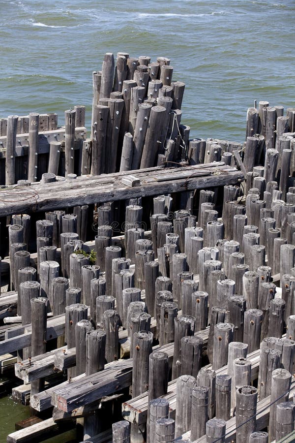 Wooden Pilings stock photo. Image of pier, lots, wooden - 57369396