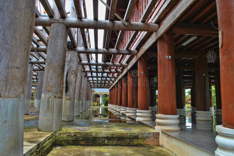 Wooden pillar stock photo. Image of brown, architecture - 58059476