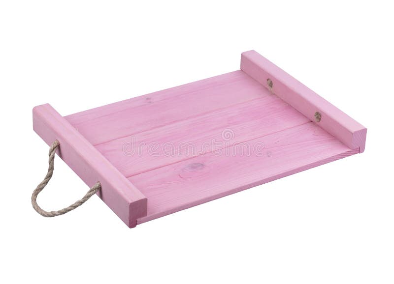 Wooden pink tray stock image. Image of wood, vintage - 187516477