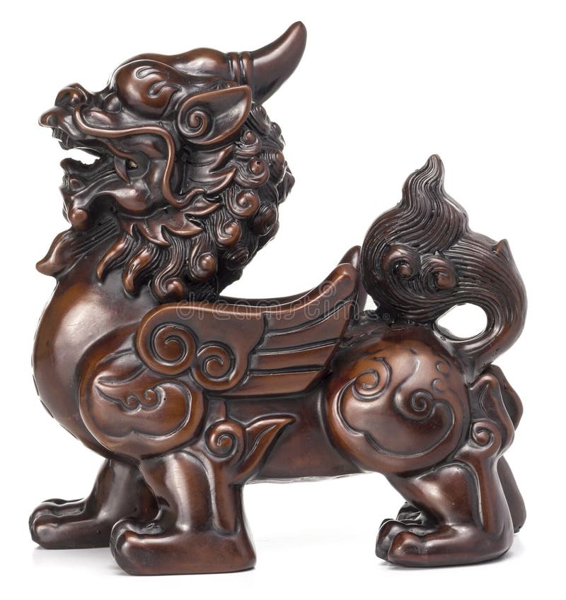 Pixiu wood carving stock photo. Image of folklore, antique - 83647748