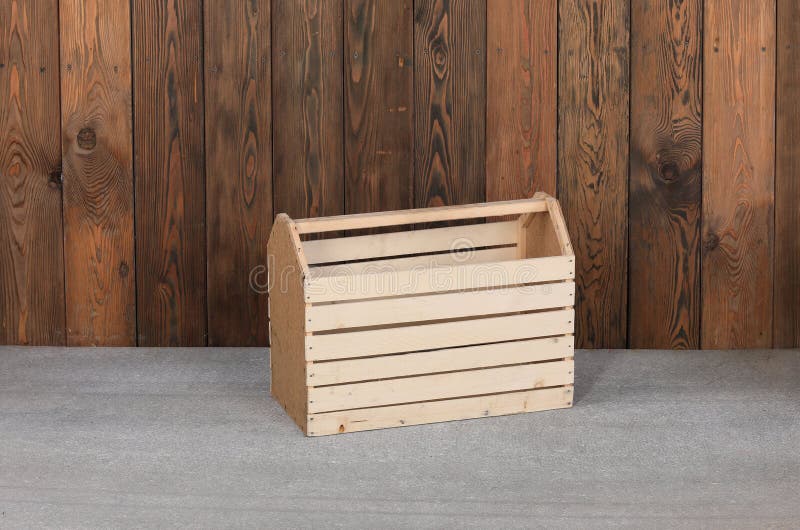 Wooden plank box on wooden stock photo. Image of nature - 331725544