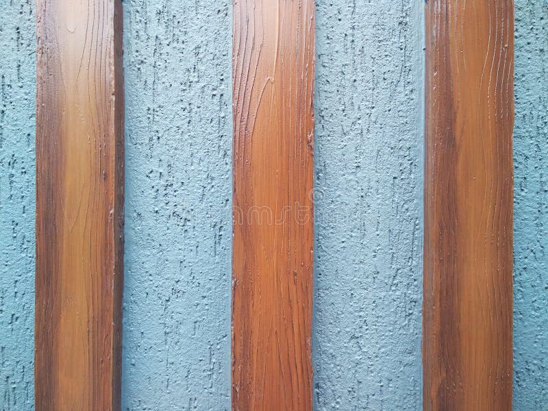 Wooden Plank on Cement Plaster Surface for Decoration Purpose Stock ...