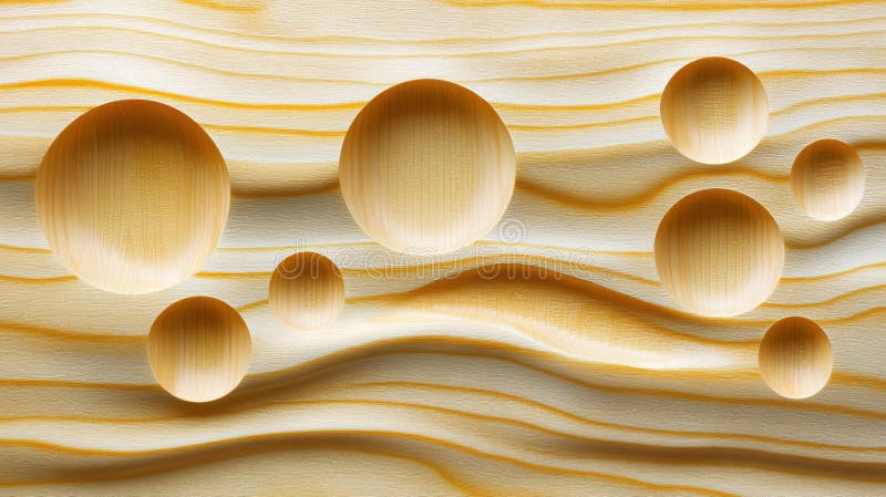 A Wooden Plank Features a Pattern Created by Perfectly Aligned Hand ...