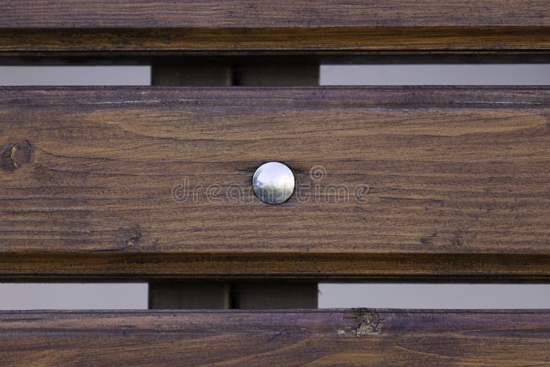 Wooden Plank with Shiny Button Stock Photo - Image of pattern ...