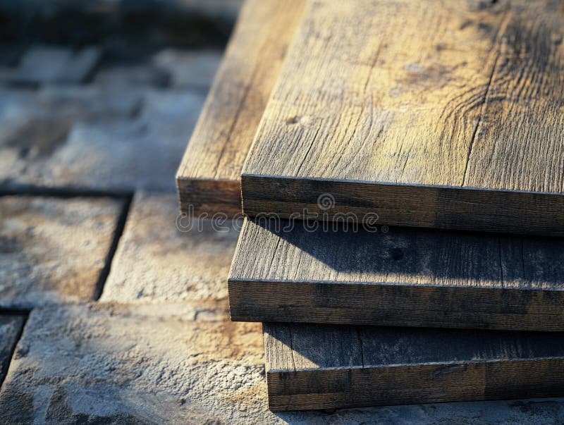 Wooden Plank Stack stock image. Image of material, plank - 373240085