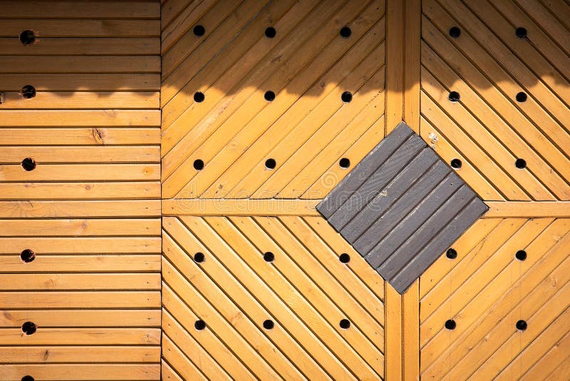 Wooden Plank Wall, Design Element for Houses in Rural Environment Stock ...