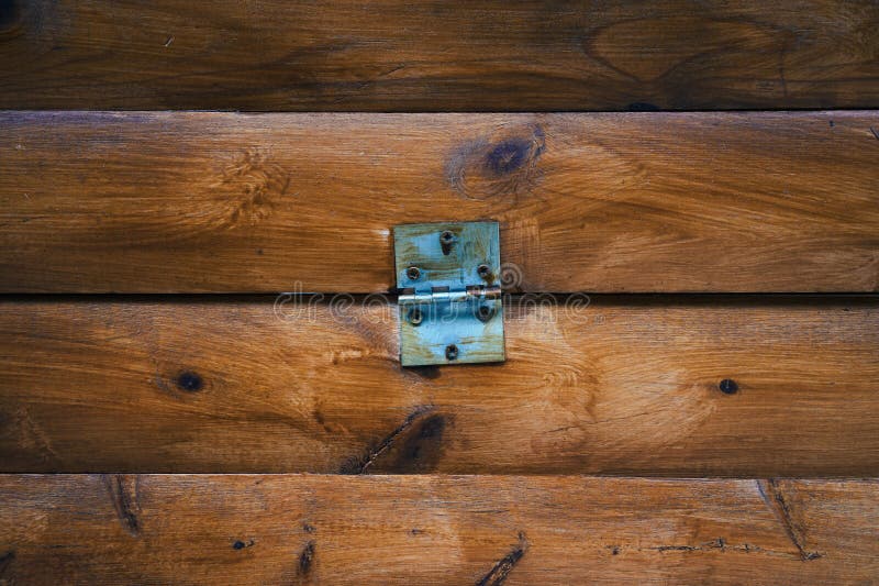 Wooden Plank Wall Texture with Metal Hinge Stock Photo - Image of ...