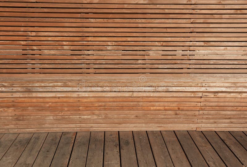 Wooden Planks of Bench Create a Rustic Background with Natural Grain ...