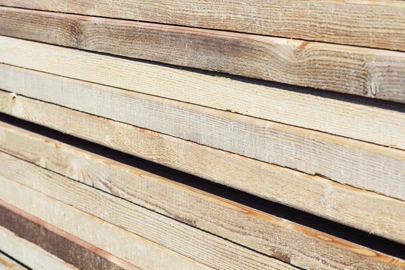 Wooden Planks on a Construction Site. Stock Photo - Image of ...
