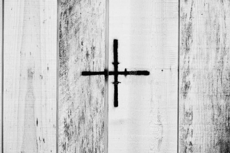 Wooden planks with cross stock photo. Image of structure - 50428058